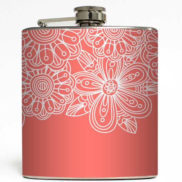 Flower Flask - 6 oz Stainless Steel - Liquid Courage - Liquid Courage ...