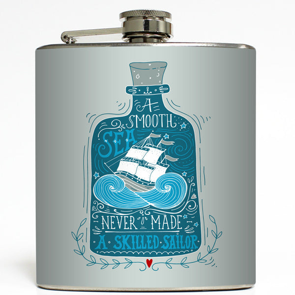 A Skilled Sailor - 6 oz Stainless Steel - Liquid Courage - Liquid ...