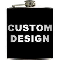 Upload Your Own Design - Custom 6 oz Stainless Flask - Liquid Courage ...